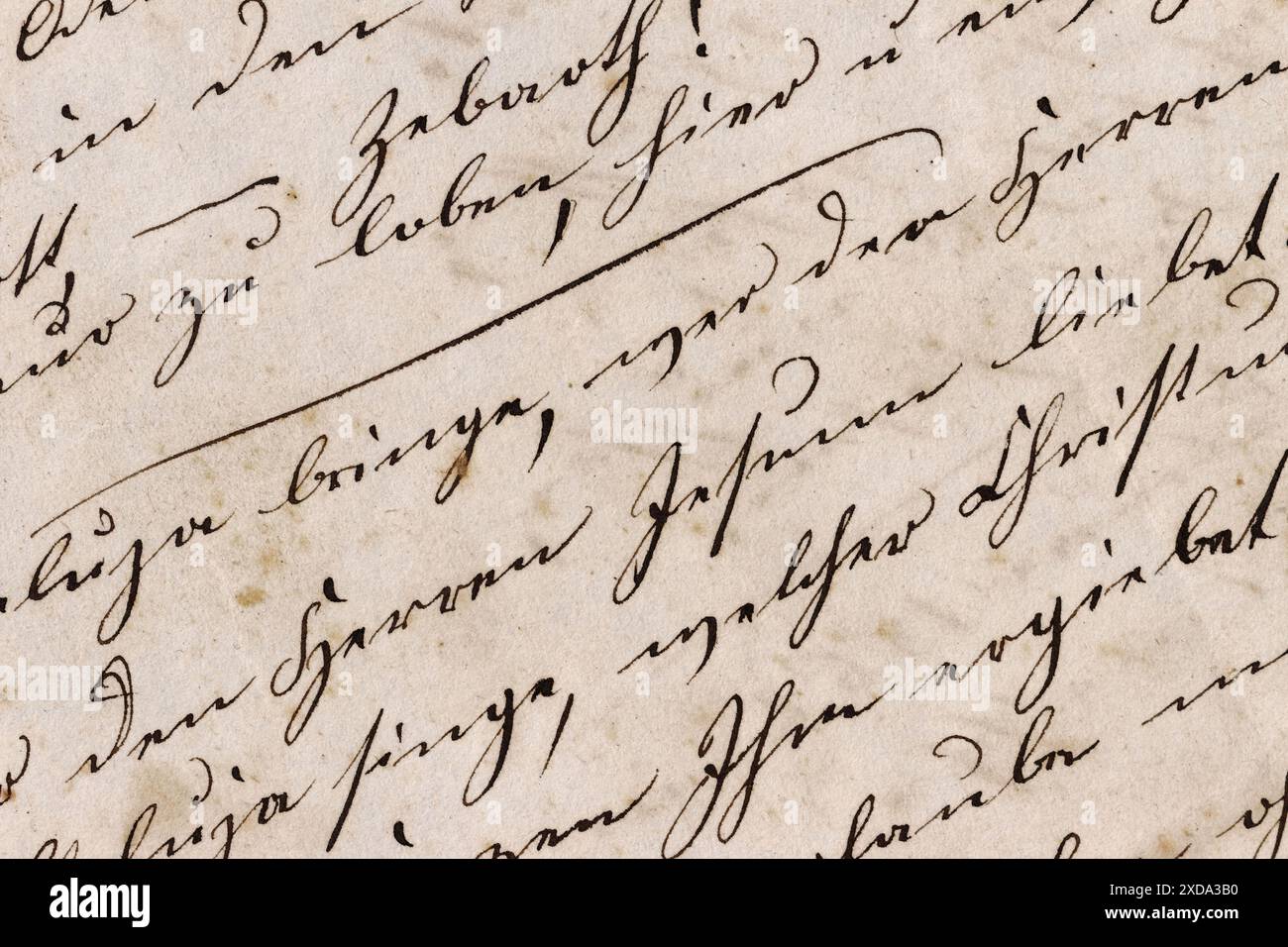 Elegant cursive script on aged paper hi-res stock photography and ...