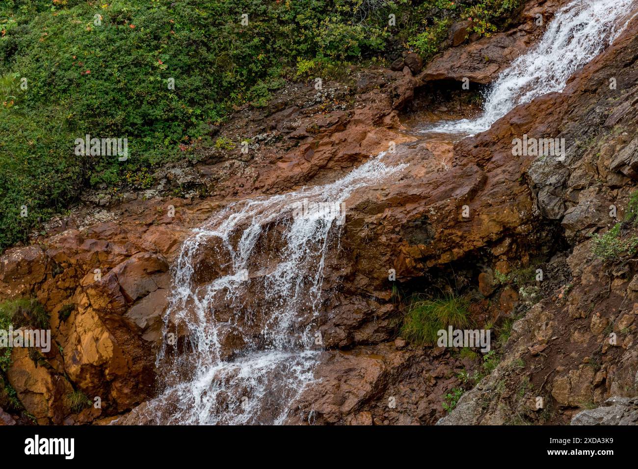 Running waters, waterfalls, rivers and streams, Iceland, summer travel ...