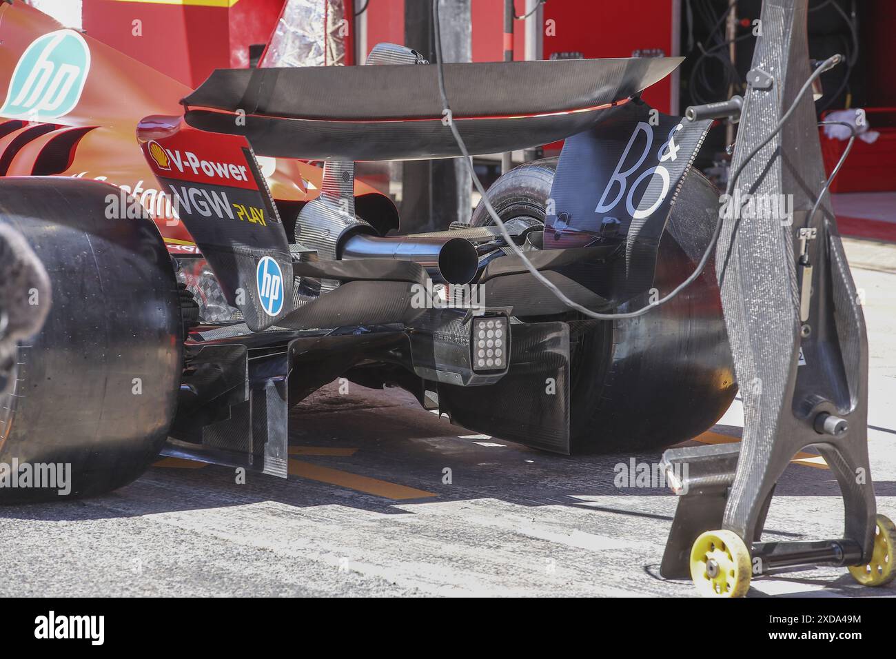 Scuderia Ferrari SF-24, mechanical detail mechanical detail, rear wing ...