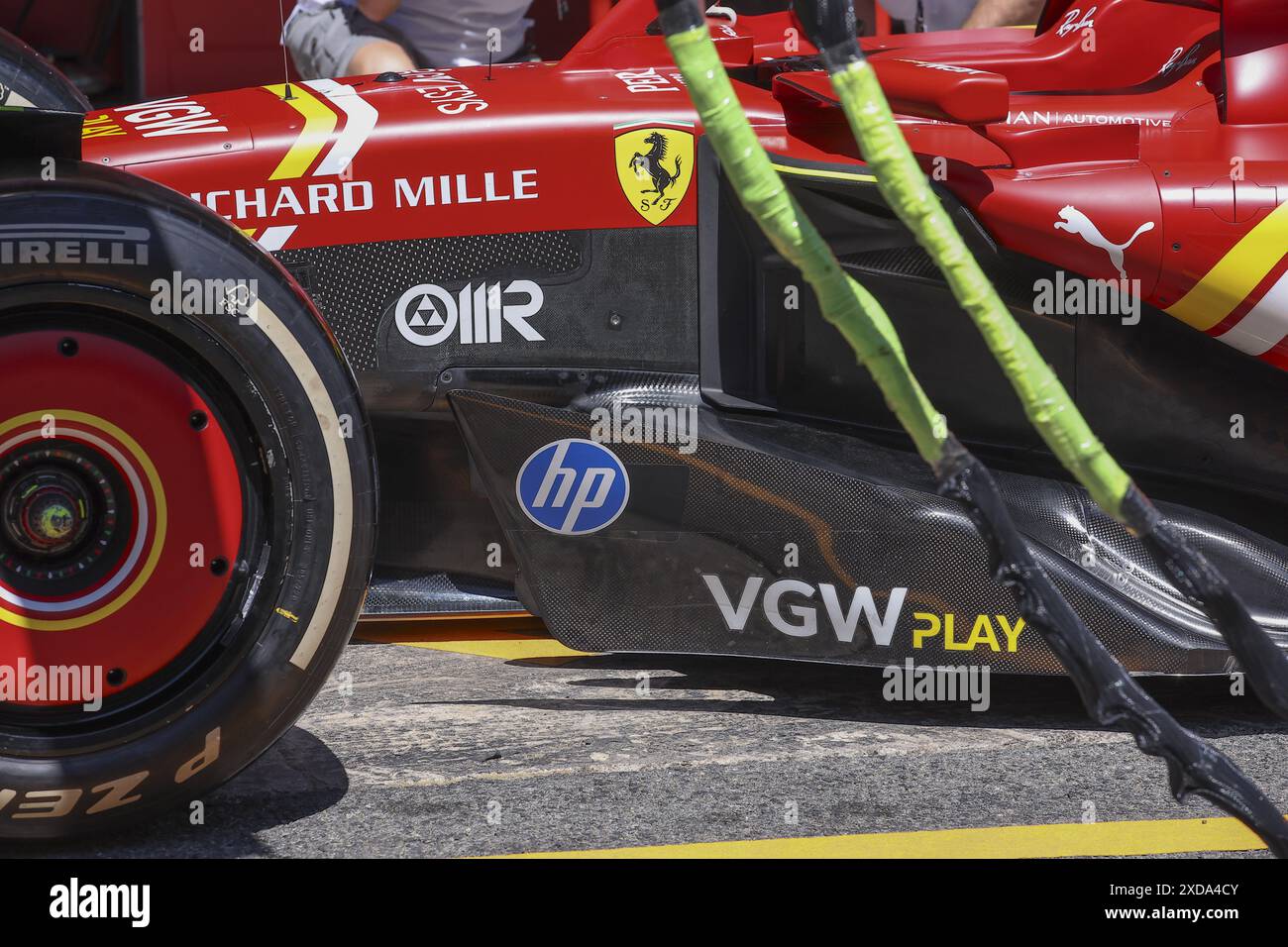Scuderia Ferrari SF-24, mechanical detail flood body, floor fences ...