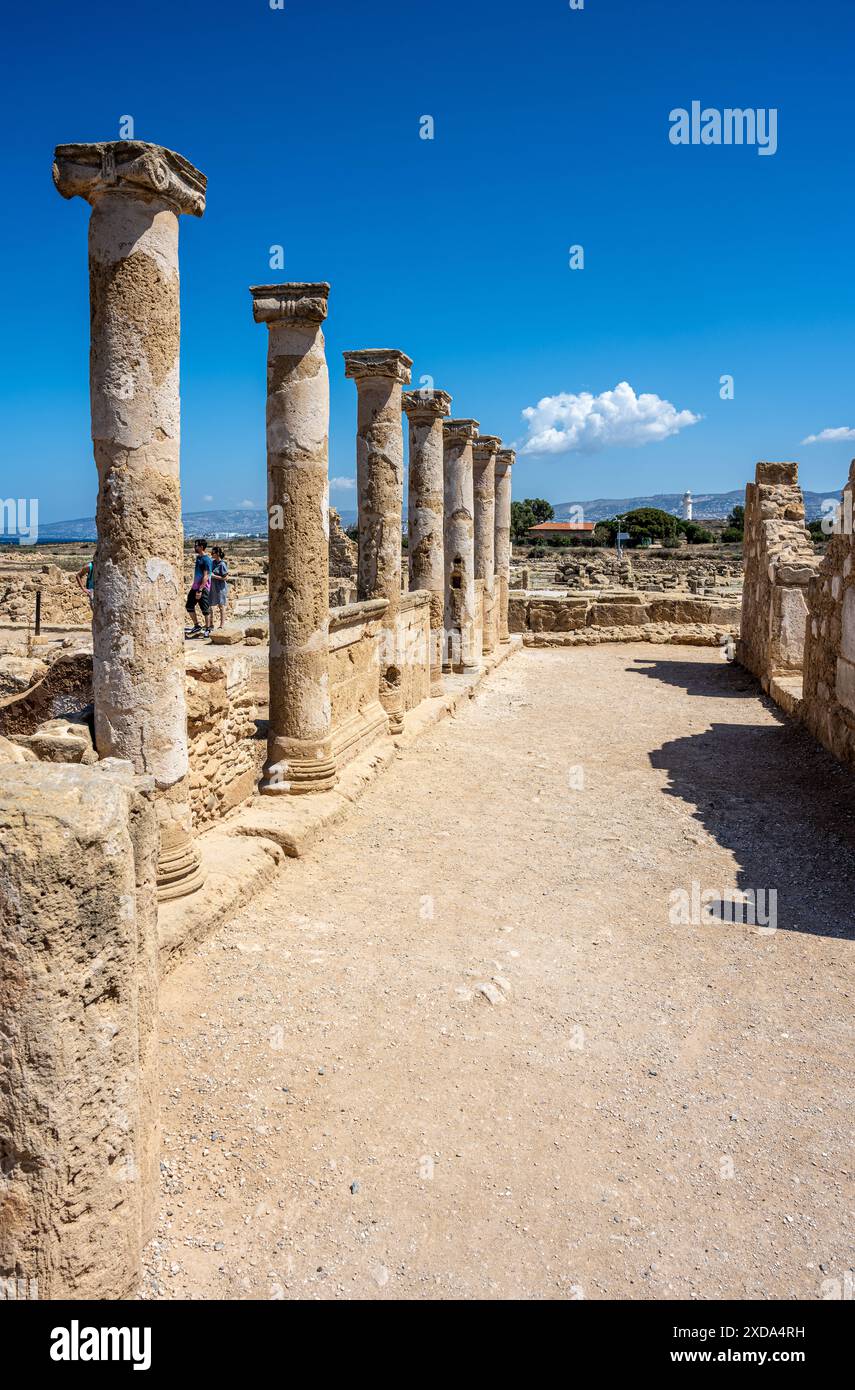 Colonnade, Hellenistic House, Archaeological Site of Nea Paphos, Cyprus ...