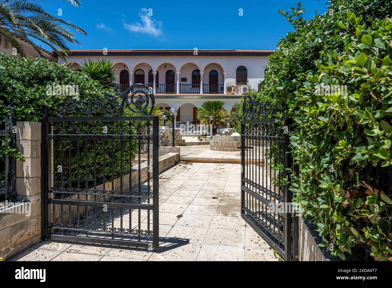 Holy Bishopric of Paphos, Paphos old town, Cyprus Stock Photo - Alamy