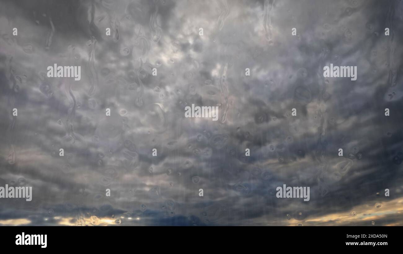 cloudburst on sky with clouds - nice weather bg - photo of nature Stock ...