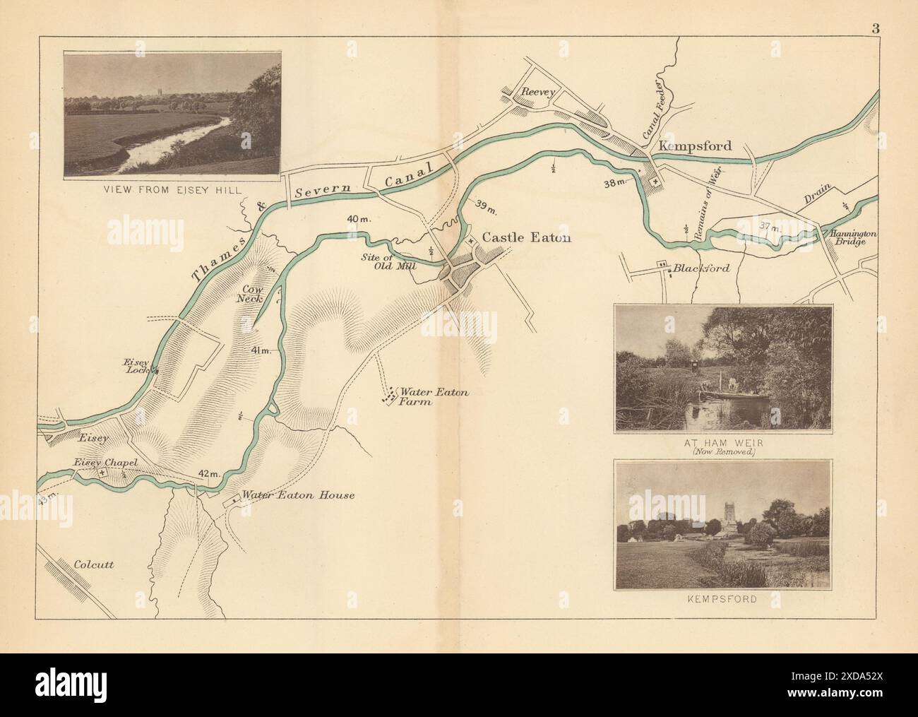 RIVER THAMES - Eisey - Castle Eaton - Reevey - Kempsford. TAUNT 1887 ...