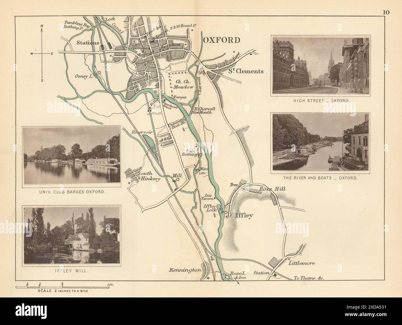 RIVER THAMES Oxford South Hinksey Iffley Kennington Littlemore. TAUNT ...