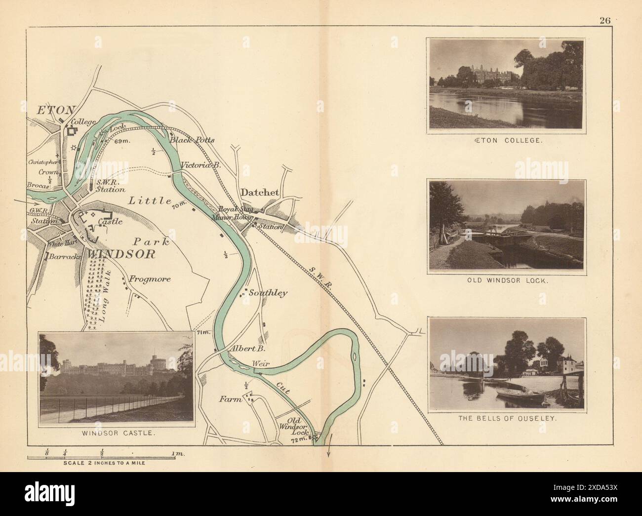 Old river thames map hi-res stock photography and images - Alamy
