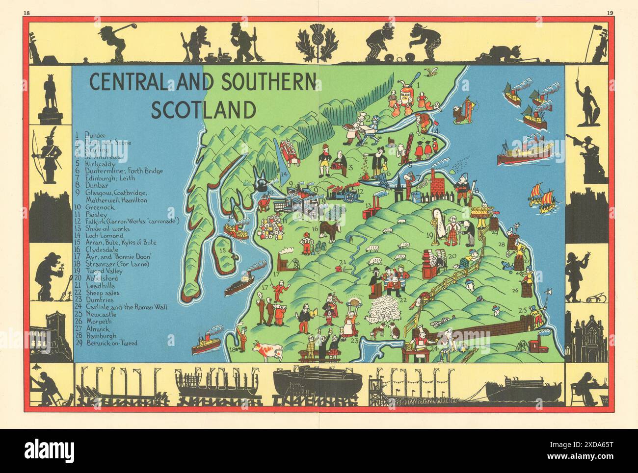 Pictorial map hi-res stock photography and images - Alamy