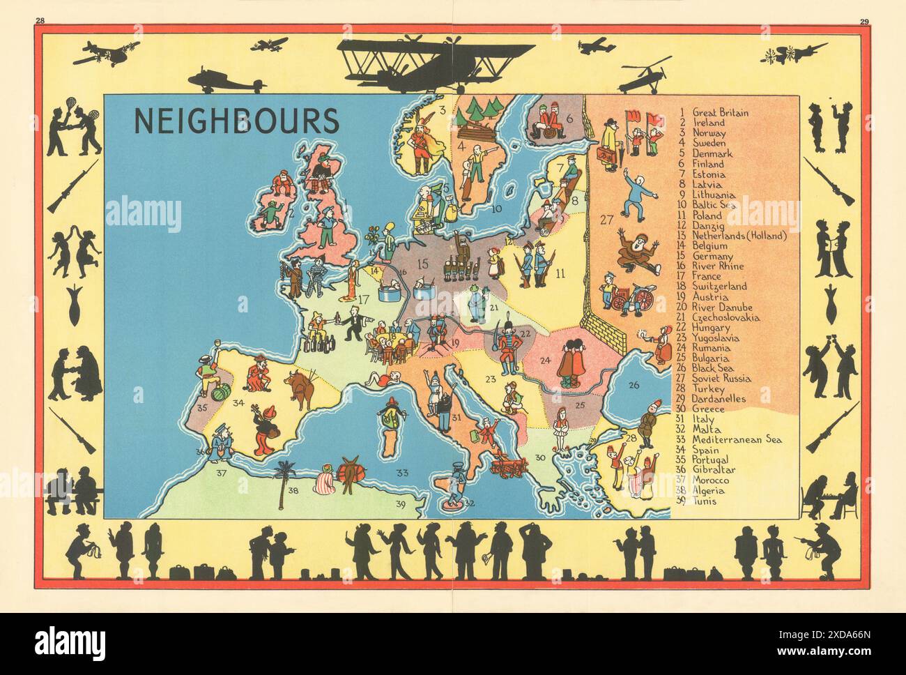 Europe political map german hi-res stock photography and images - Alamy