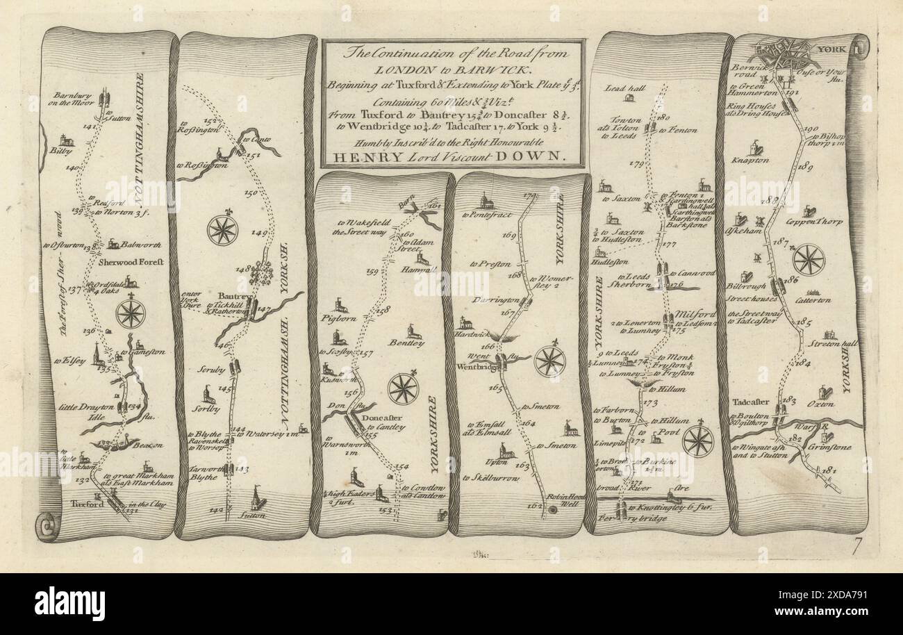 Tuxford map hi-res stock photography and images - Alamy