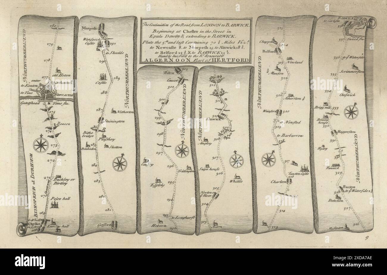 Morpeth map hi-res stock photography and images - Alamy
