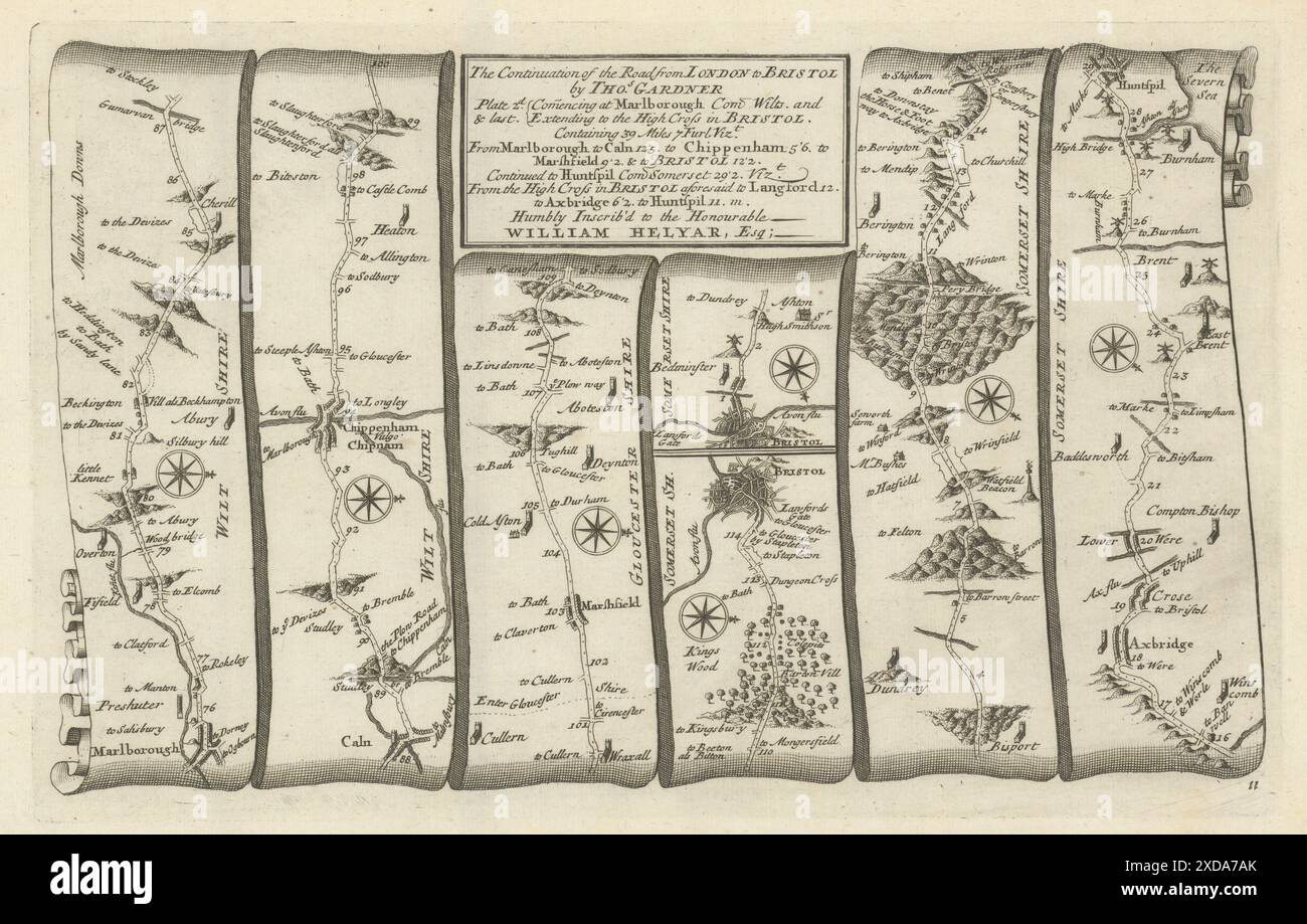 Map of bristol hi-res stock photography and images - Alamy