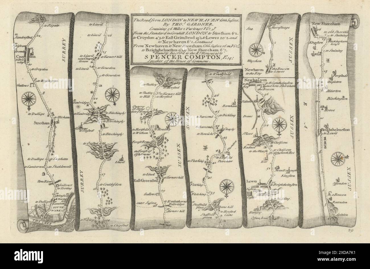 Map of east grinstead hi-res stock photography and images - Alamy