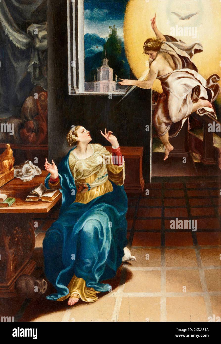 Annunciazione - olio su tavola - Lelio Orsi - metà del XVI secolo ...