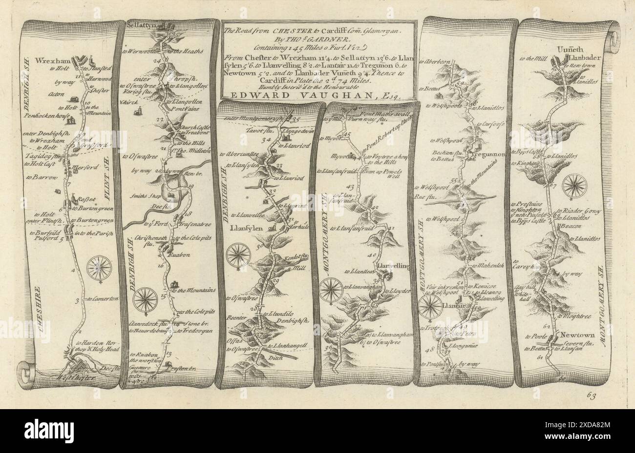 Map of wrexham hi-res stock photography and images - Alamy