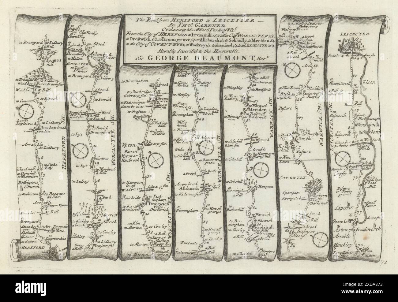 Map of solihull hi-res stock photography and images - Alamy