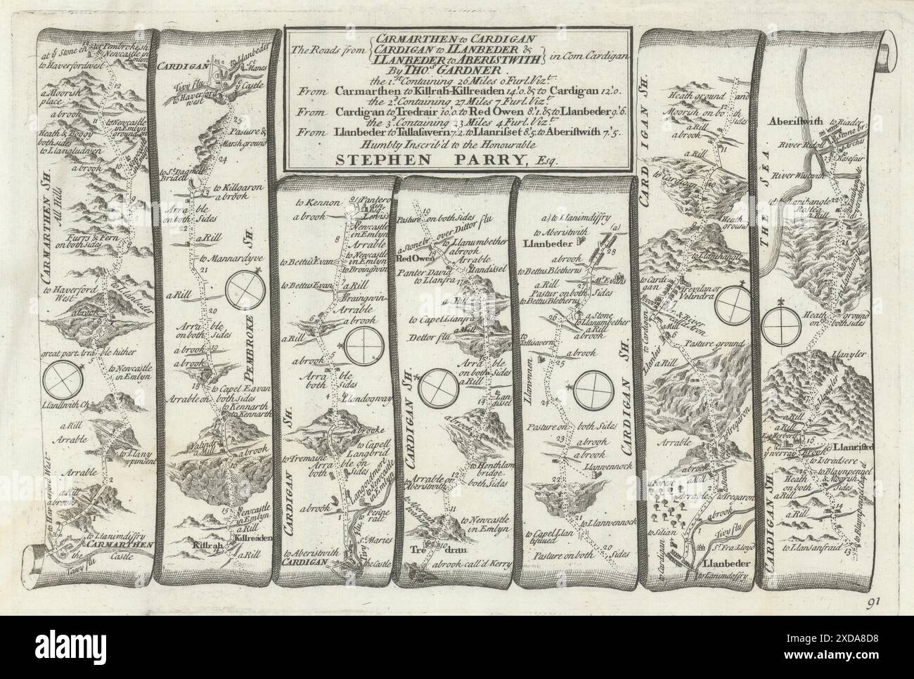 English road map hi-res stock photography and images - Alamy