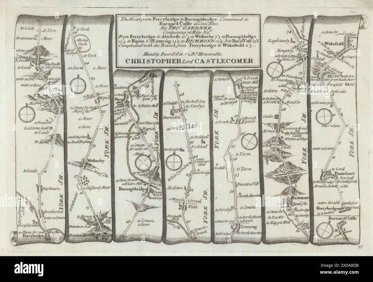 Wakefield yorkshire map hi-res stock photography and images - Alamy