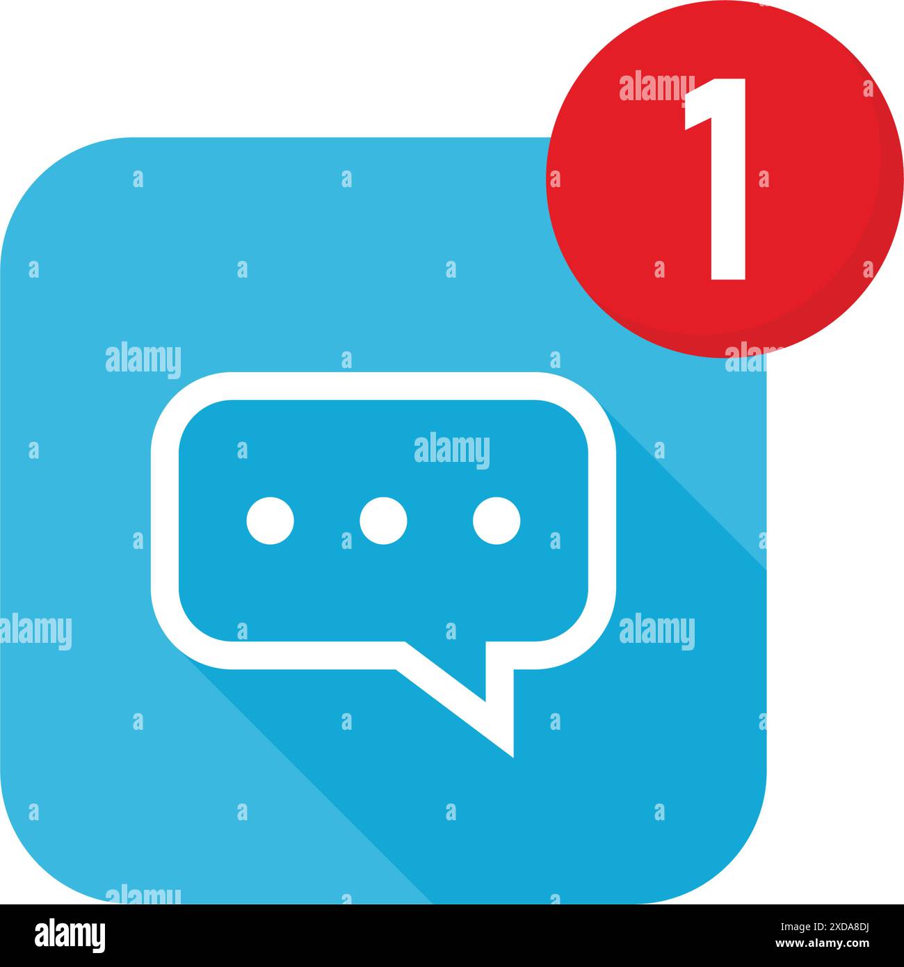 New message icon in flat style. Incoming inbox email vector ...