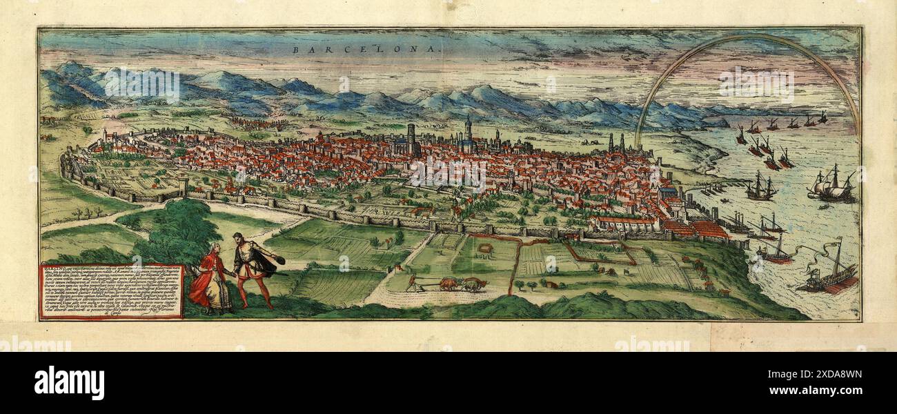 16th century map of barcelona hi-res stock photography and images - Alamy