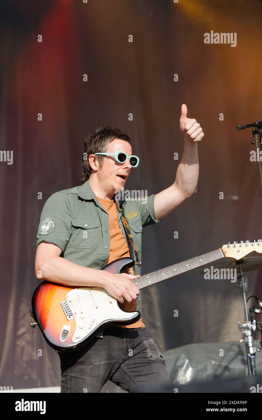 Alfa Rococo performs on stage at the Francos de Montreal festival in ...
