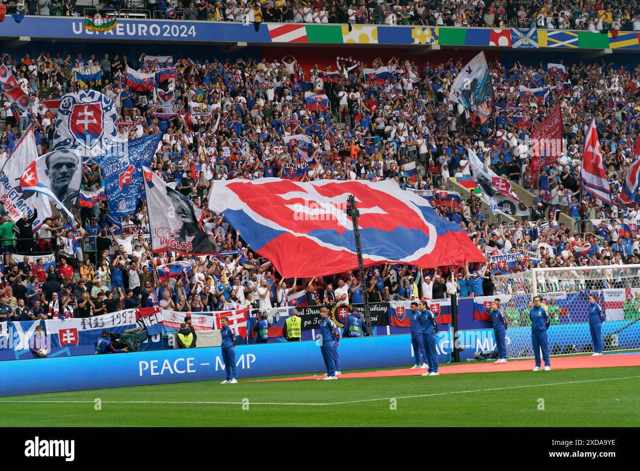 Supporters of Slovakia during UEFA Euro 2024 - Slovakia vs Ukraine ...