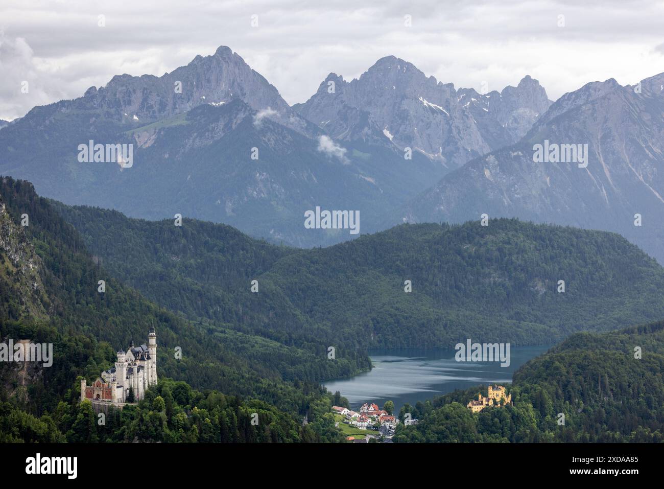 Blick auf die Königsschlösser Blick von der Hornburg auf das Schloss ...