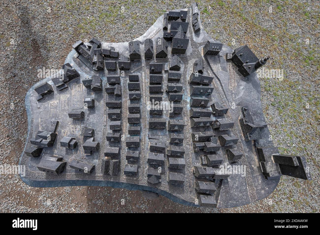 Illustrative model of the historic old town, Alter Flecken, 17th ...
