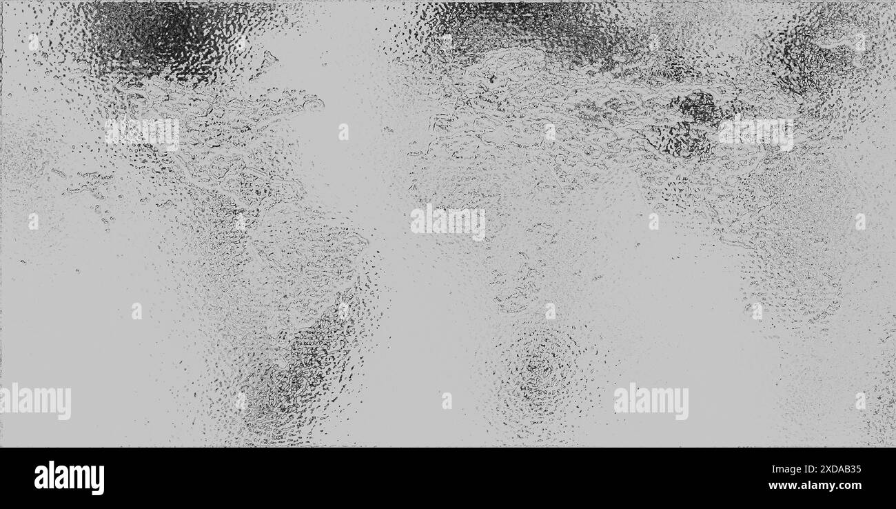 An abstract textured monochrome representation of a world map showing ...