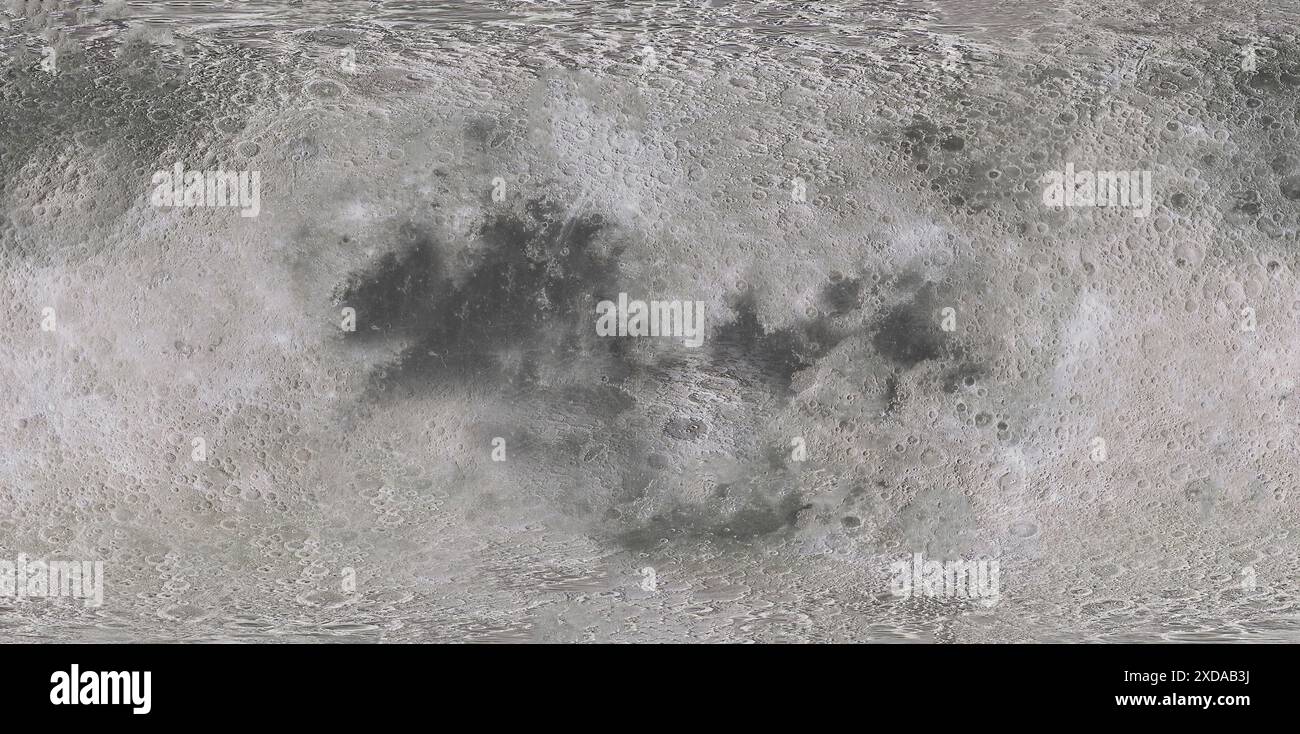 Close-up view of the lunar surface showing craters and shadows in a ...