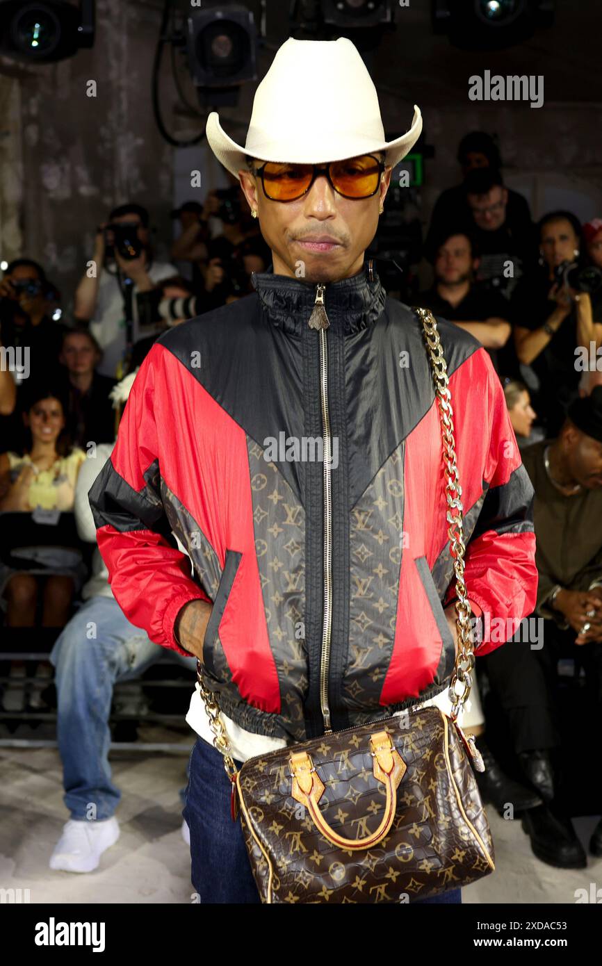 Pharrell Williams attends the Comme Des Garcons Spring Summer 2025 ...