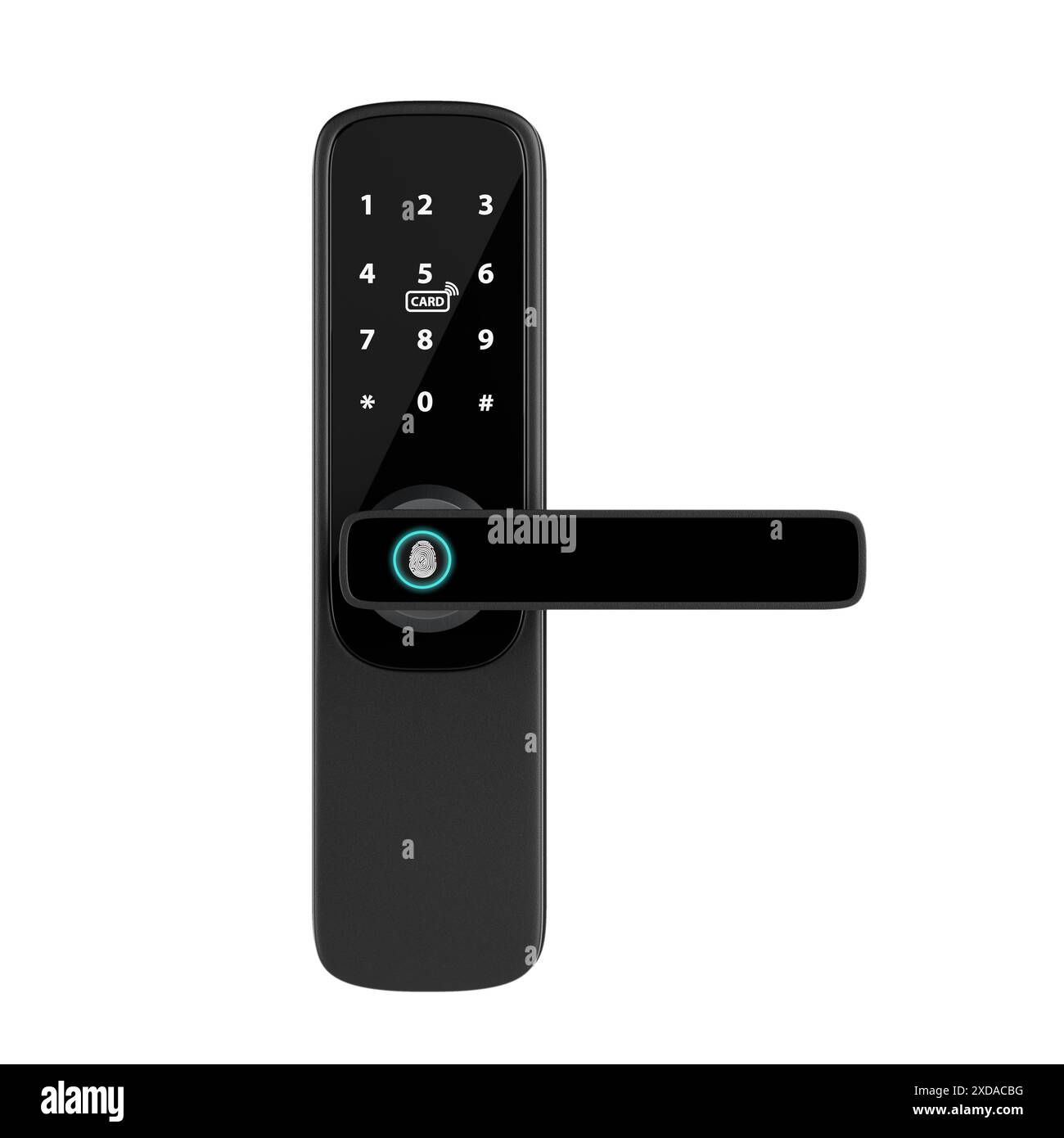 Inteligente Biometric Smart Door Lock with Digital Keypad on a white ...