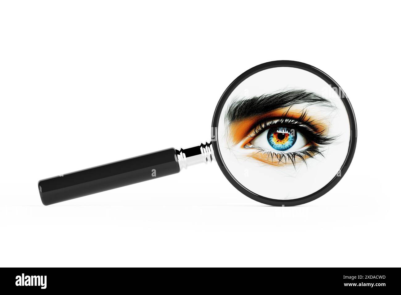 Woman eye glass illustration Cut Out Stock Images & Pictures - Alamy