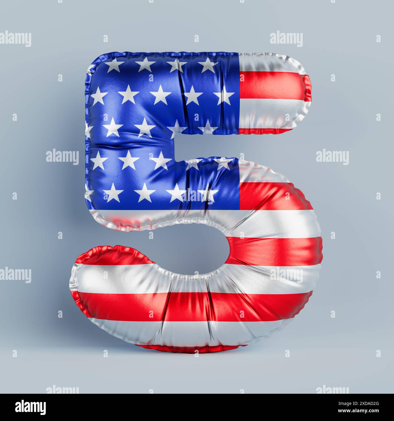 Foil Balloon Number Five Symbol for Festive, Text, Holidays and ...