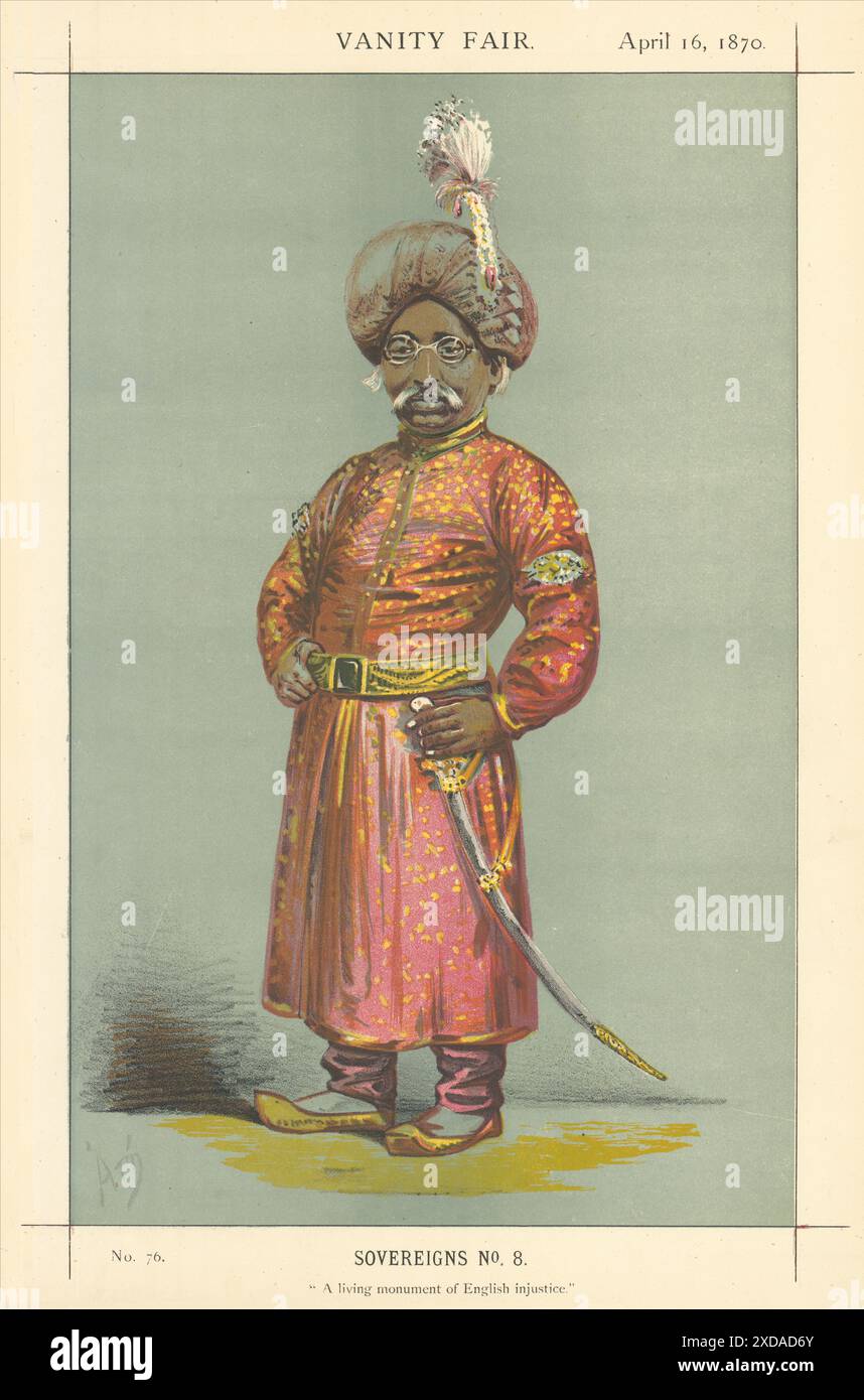 VANITY FAIR SPY CARTOON Nawab Nazim. A living monument of English ...