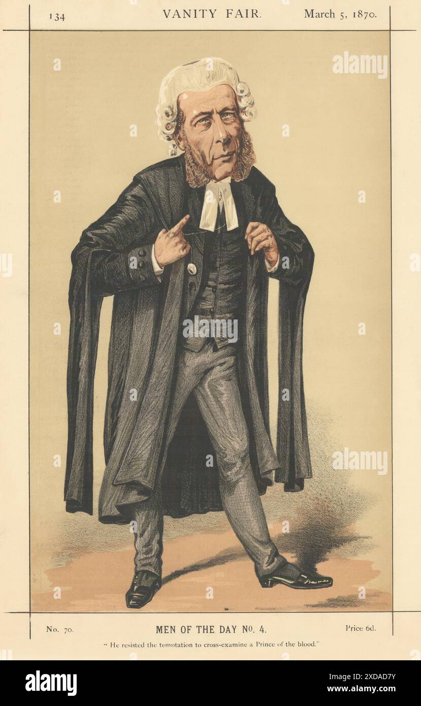 VANITY FAIR SPY CARTOON William Ballantine 'He resisted the temptation ...