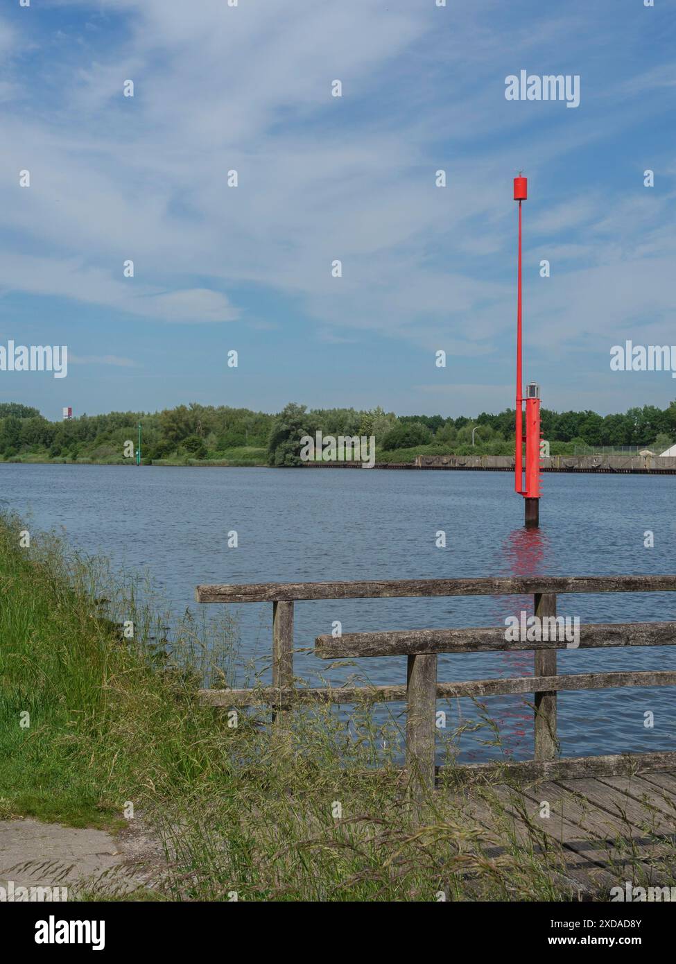 Wooden river level indicator hi-res stock photography and images - Alamy