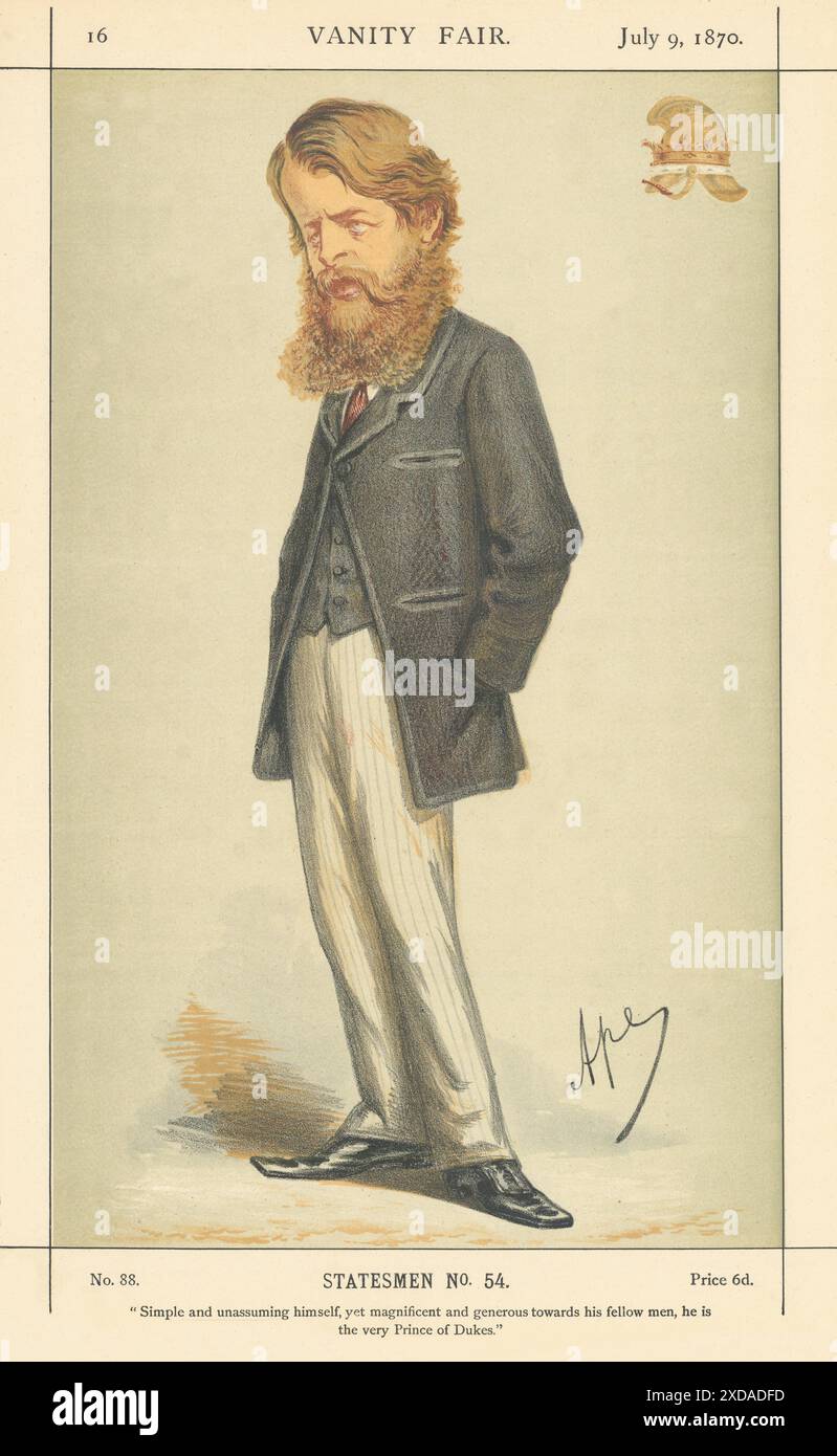 VANITY FAIR SPY CARTOON Duke of Sutherland 'Simple & unassuming himself ...