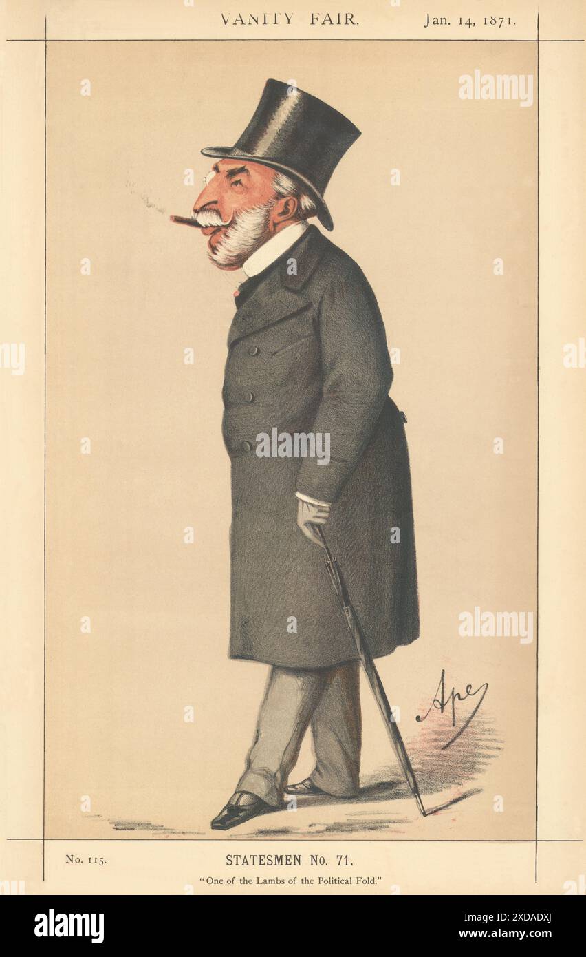 VANITY FAIR SPY CARTOON Count Rudolph Apponyi 'One of the lambs ...