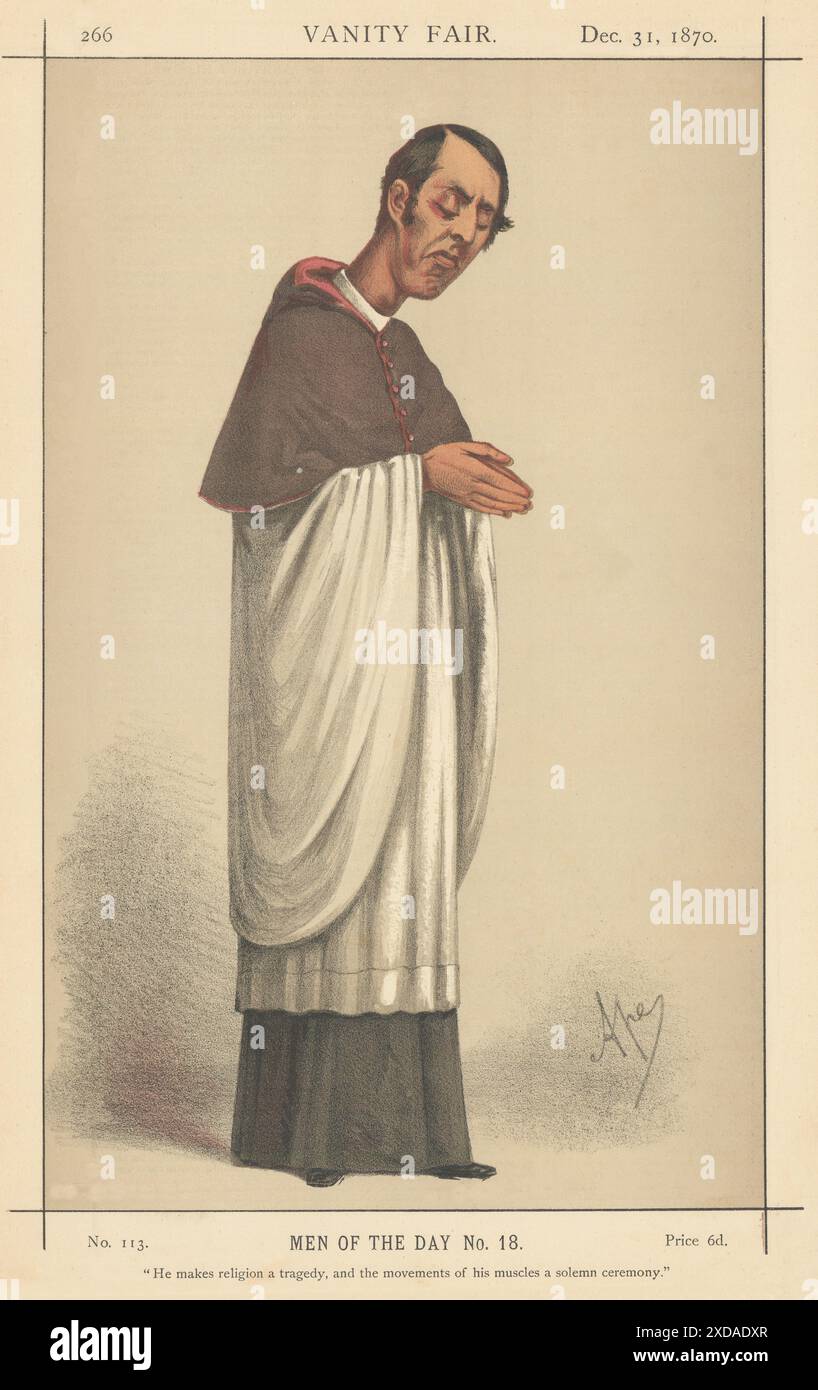 VANITY FAIR SPY CARTOON Alexander Mackonochie 'He makes religion a ...