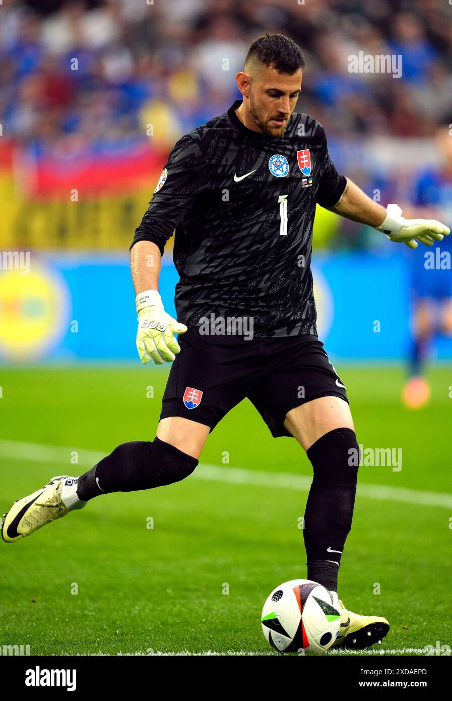 Slovakia goalkeeper Martin Dubravka during the UEFA Euro 2024 Group D ...