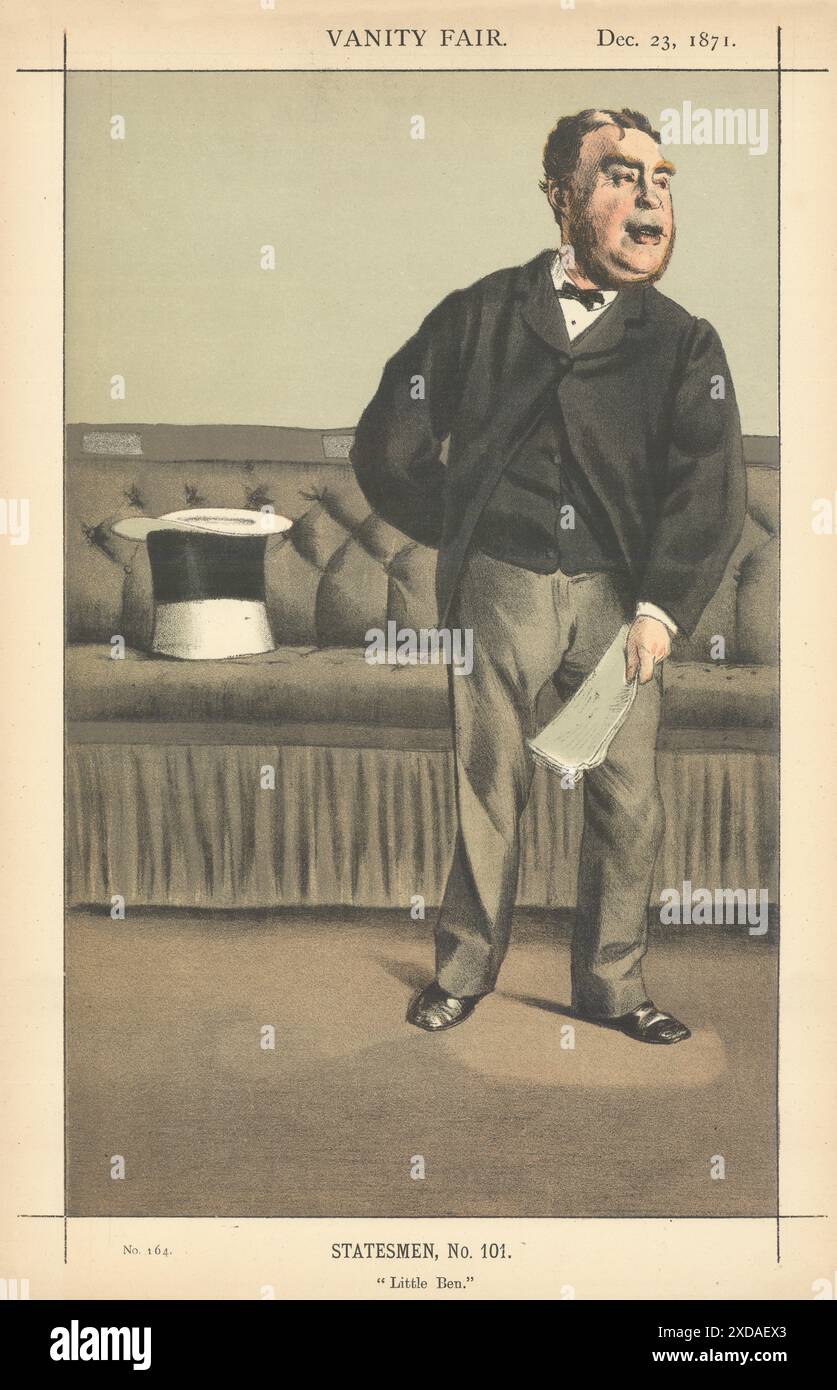 VANITY FAIR SPY CARTOON George (GAFC) Cavendish-Bentinck 'Little Ben ...