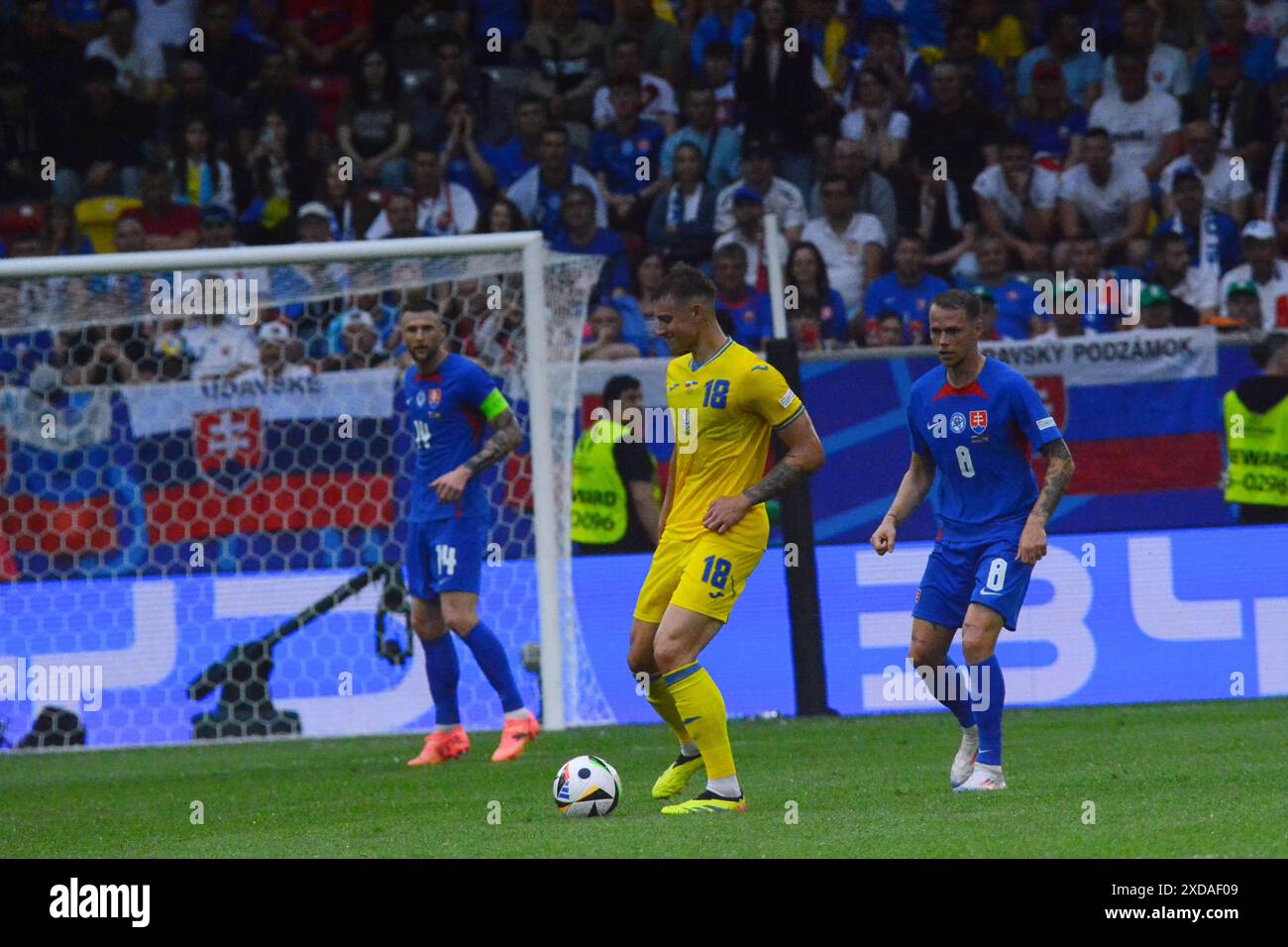 Volodymyr Brazhko (Ukraine) in action during UEFA Euro 2024 - Slovakia ...