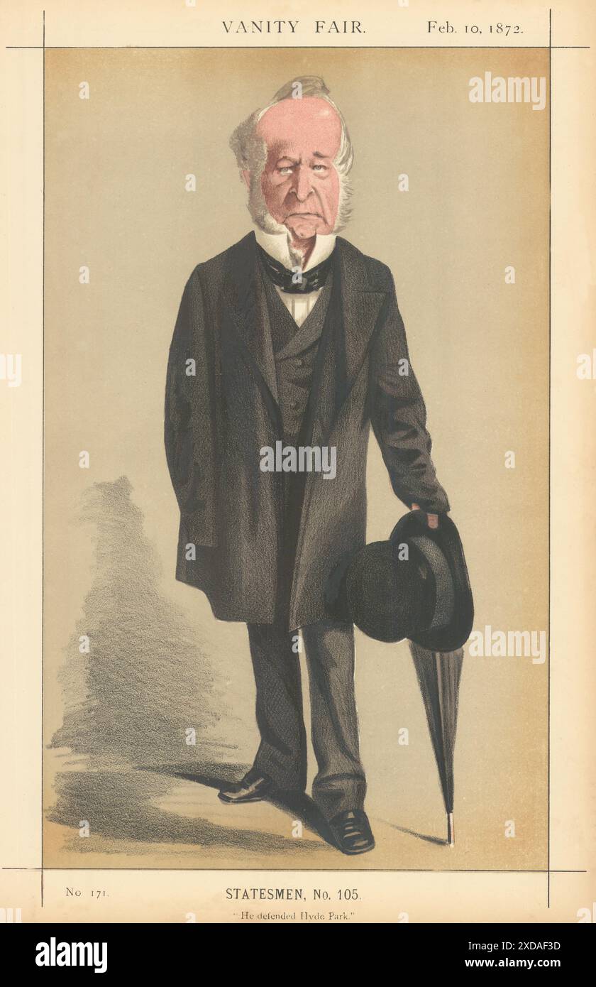 VANITY FAIR SPY CARTOON Spencer Horatio Walpole 'He defended Hyde Park ...