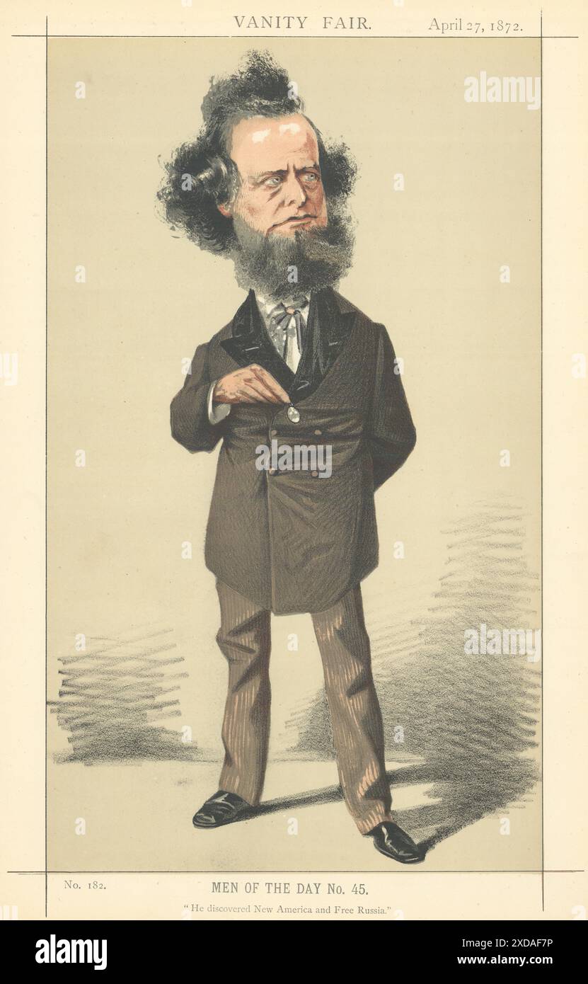 VANITY FAIR SPY CARTOON William Hepworth Dixon 'He discovered New ...
