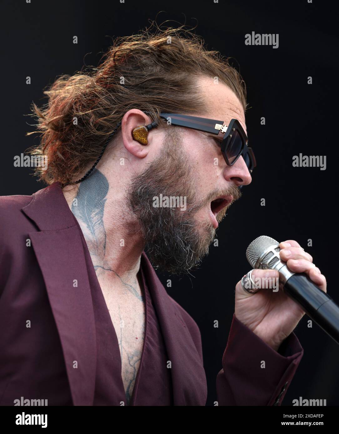 Copenhagen, Denmark. 21st June, 2024. US Band Rival Sons paa Helviti ...