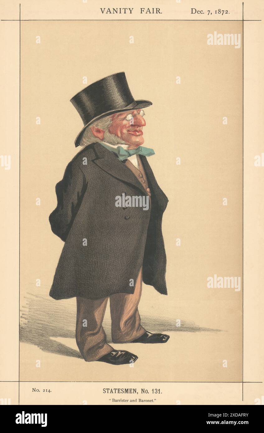VANITY FAIR SPY CARTOON Sir Francis Henry Goldsmid 'Barrister & Baronet ...