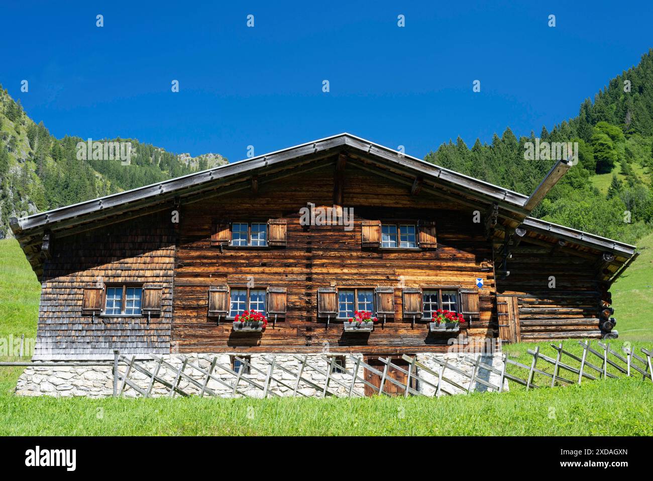 Gerstruben, a former mountain farming village in the Dietersbachtal ...