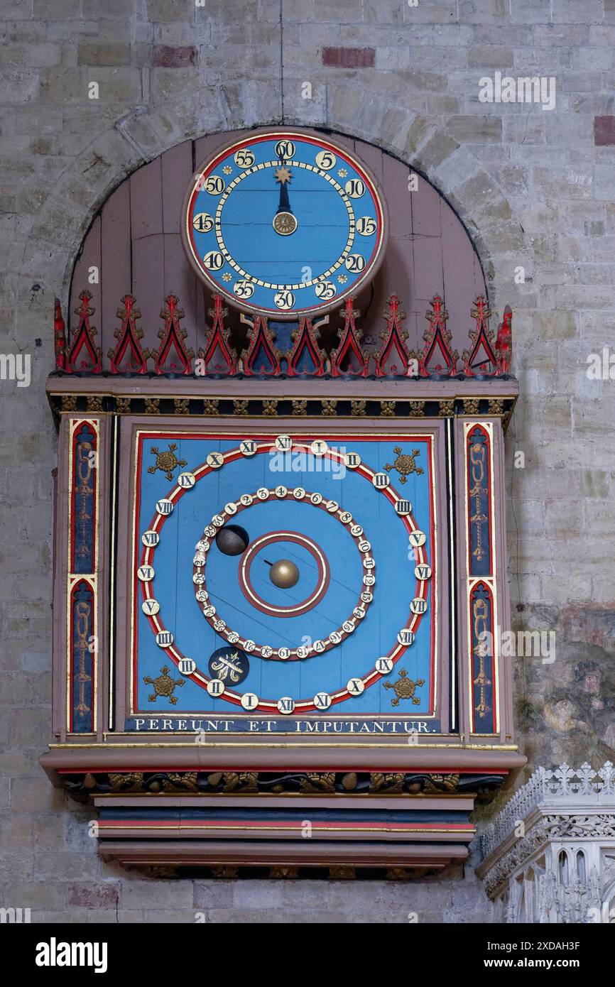 Exeter cathedral clock hi-res stock photography and images - Alamy