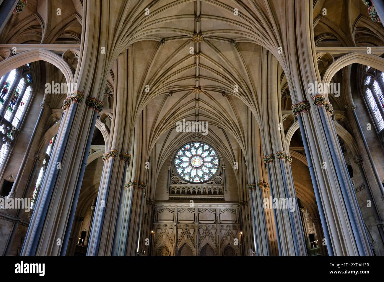 Interior view, Bristol Cathedral, Bristol, England, Great Britain Stock ...