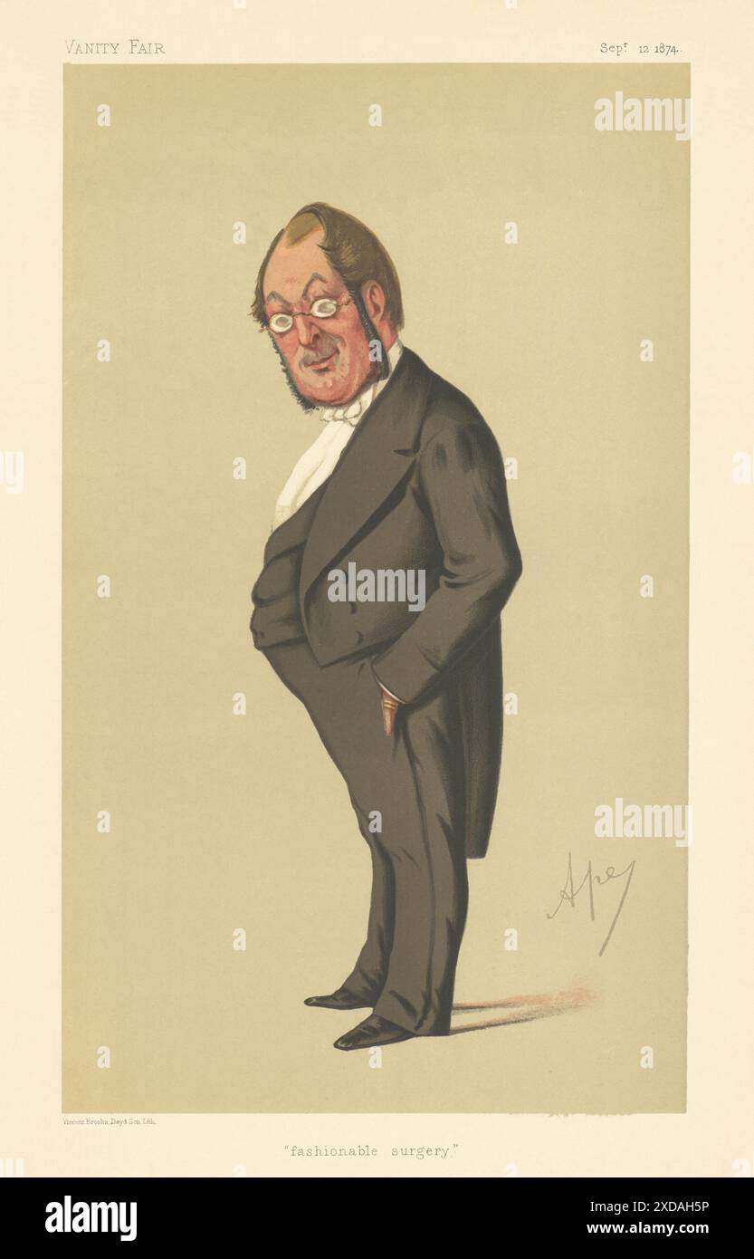 VANITY FAIR SPY CARTOON Oscar Clayton 'Fashionable surgery' Doctors ...